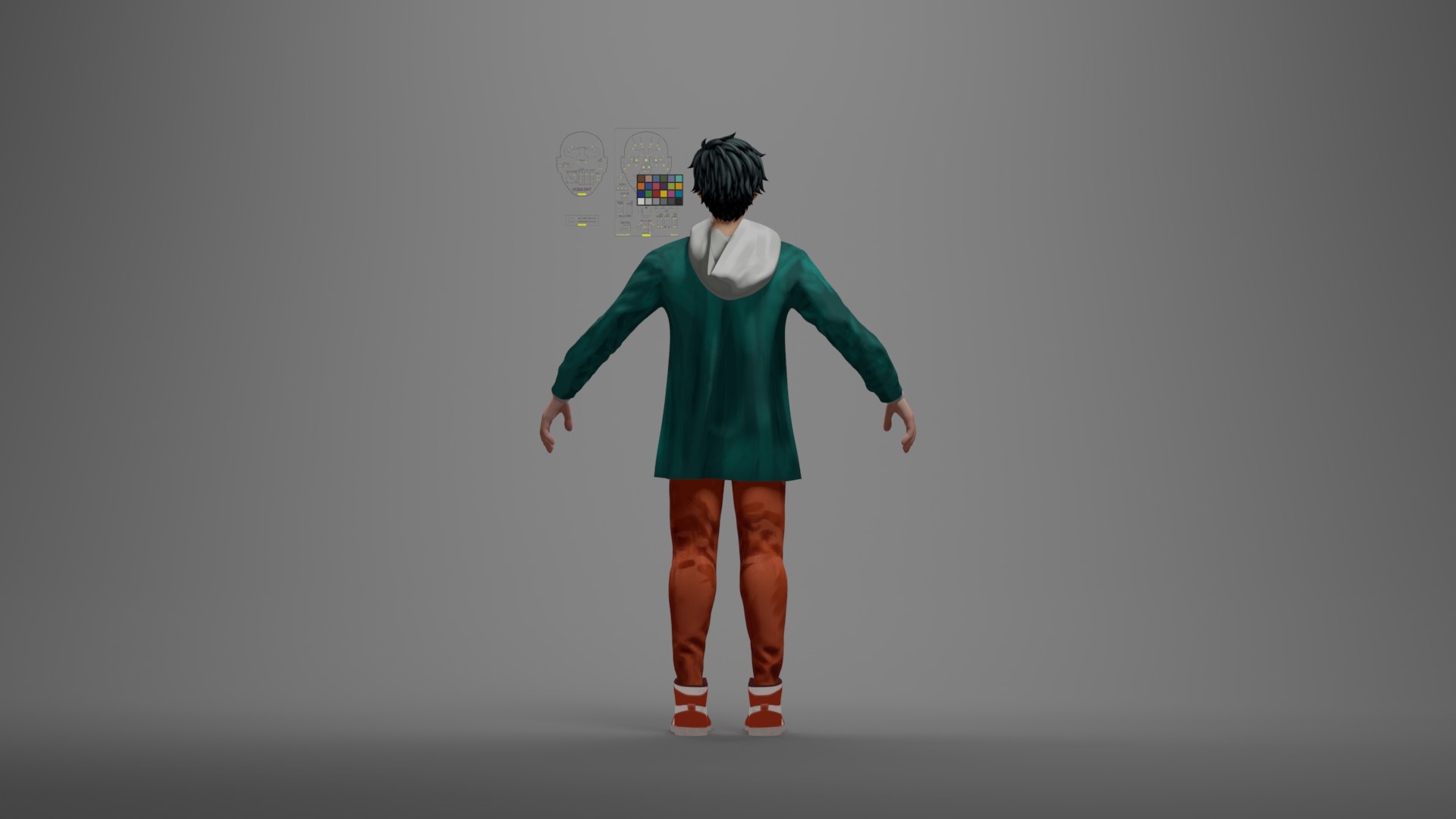 3D Model Civilian Anime 3d Character With RIG - TurboSquid 2236056