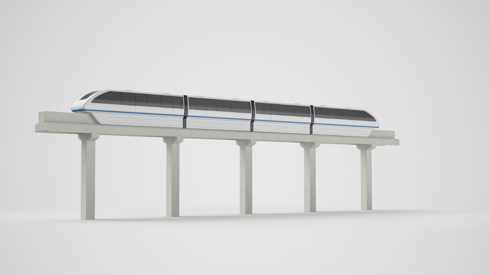 Monorail And Hyperloop Trains Collection 3D Model - TurboSquid 1772313
