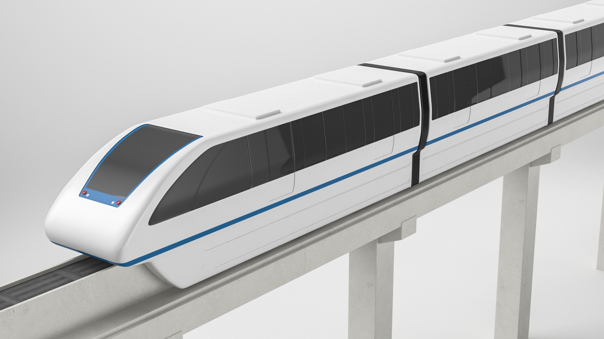 Monorail And Hyperloop Trains Collection 3D Model - TurboSquid 1772313