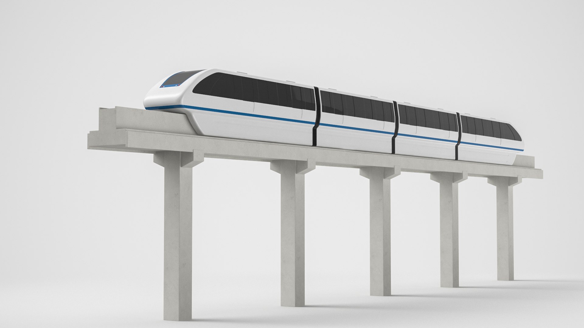 Monorail And Hyperloop Trains Collection 3D Model - TurboSquid 1772313