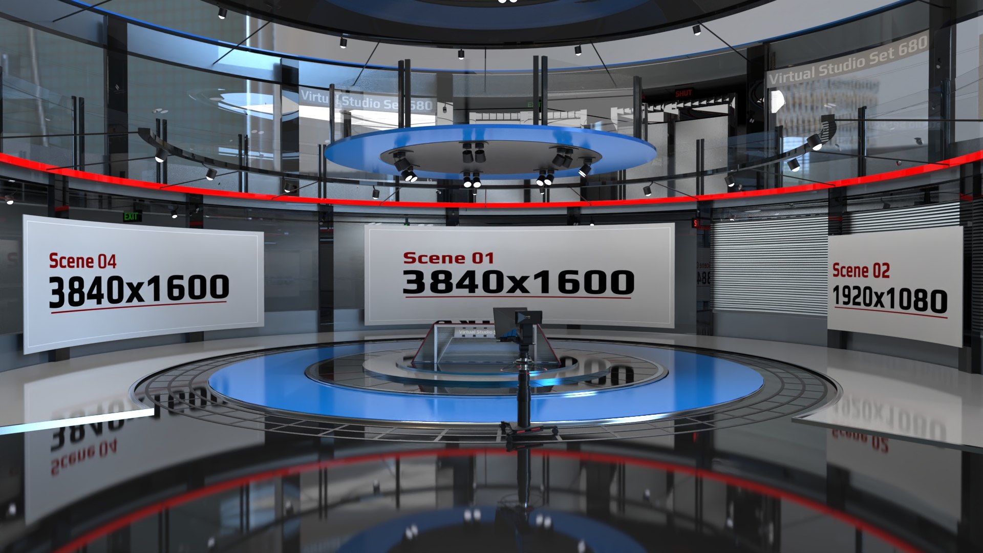 Virtual Studio Set 680 3D - TurboSquid 1759941