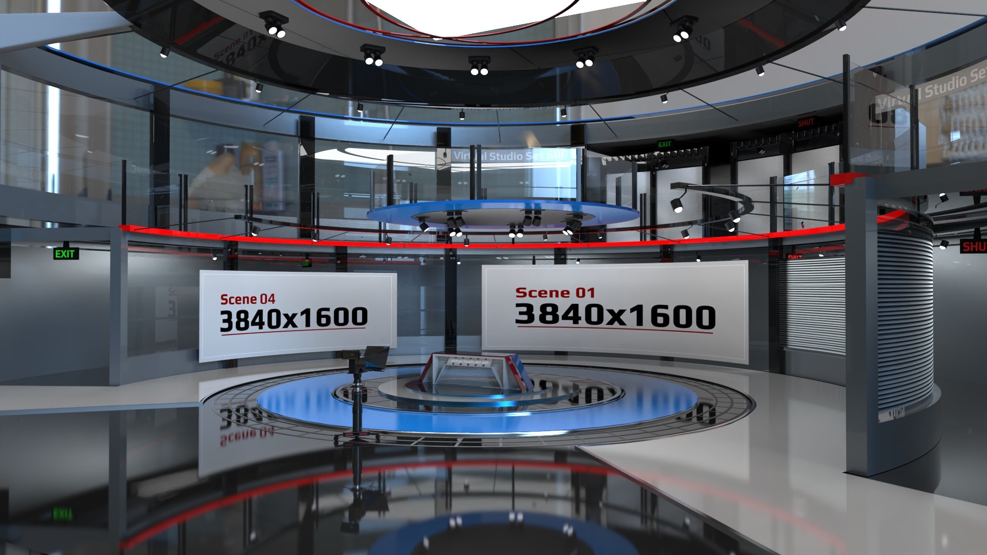 Virtual Studio Set 680 3D - TurboSquid 1759941