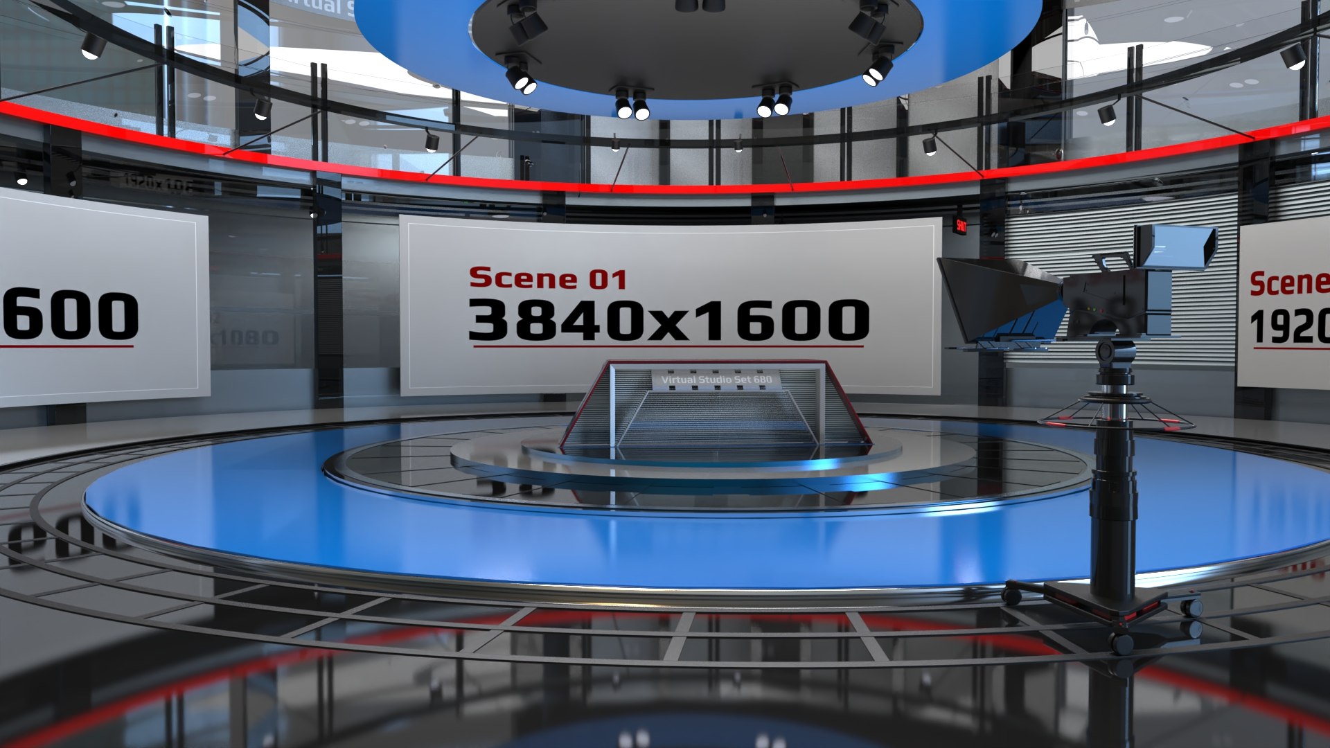 Virtual Studio Set 680 3D - TurboSquid 1759941