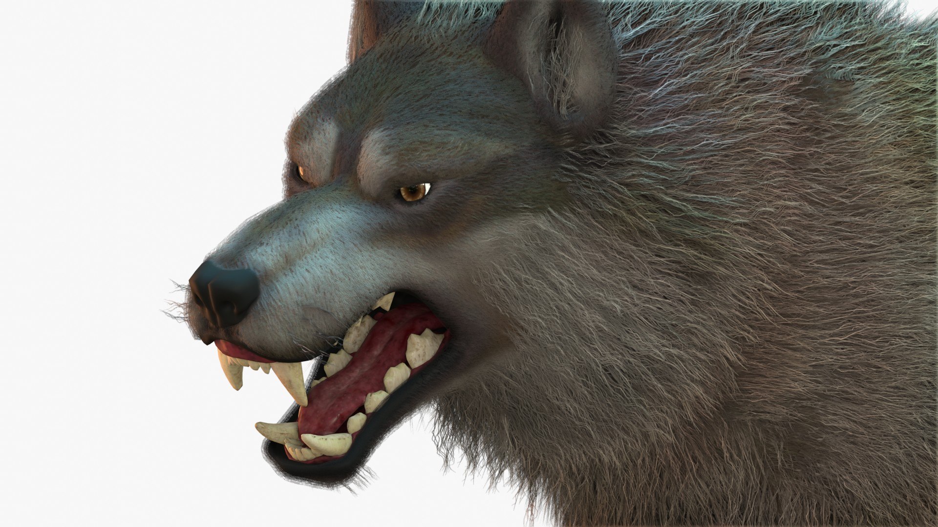 3D Wolf Rigged - TurboSquid 1766078