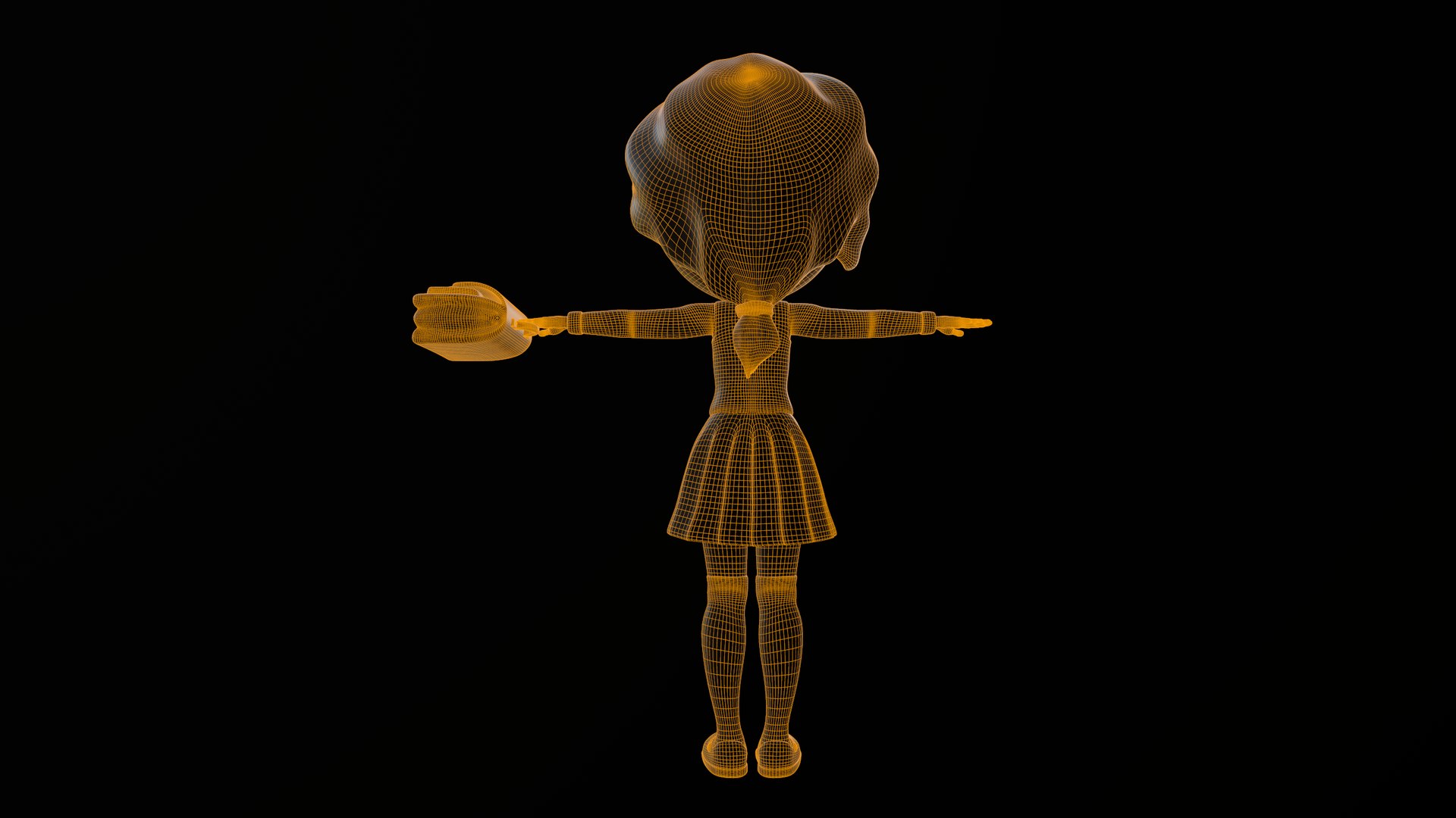 Schoolgirl Rig-ready 3D Model - TurboSquid 1827349