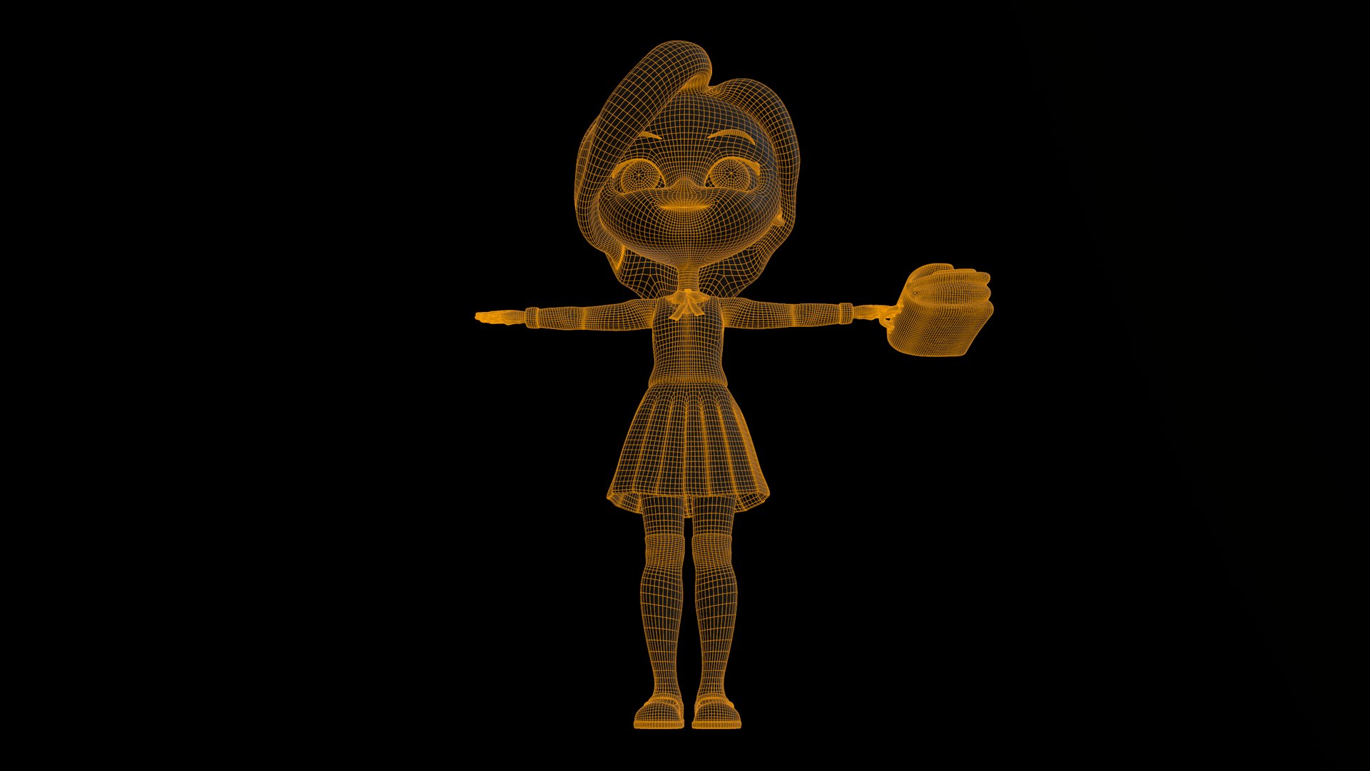 Schoolgirl Rig-ready 3D Model - TurboSquid 1827349