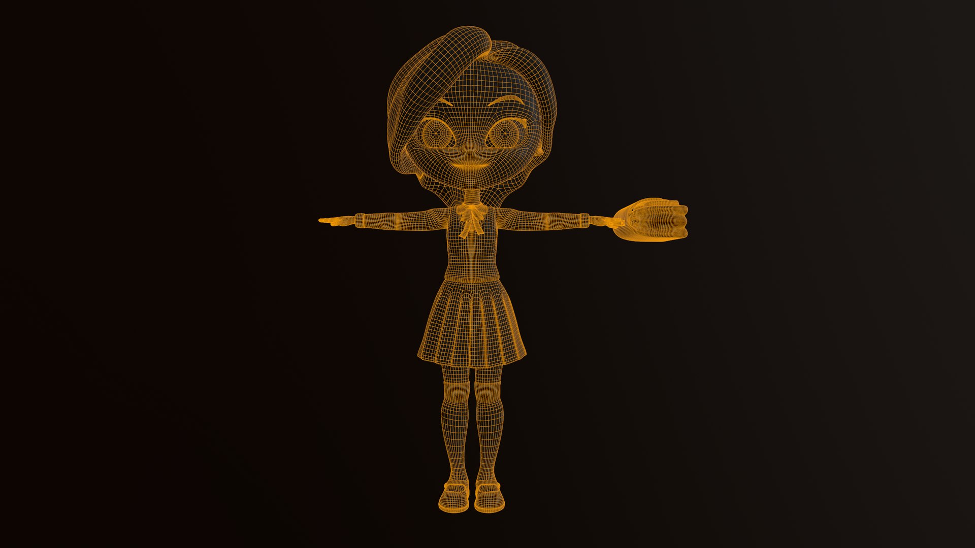 Schoolgirl Rig-ready 3D Model - TurboSquid 1827349