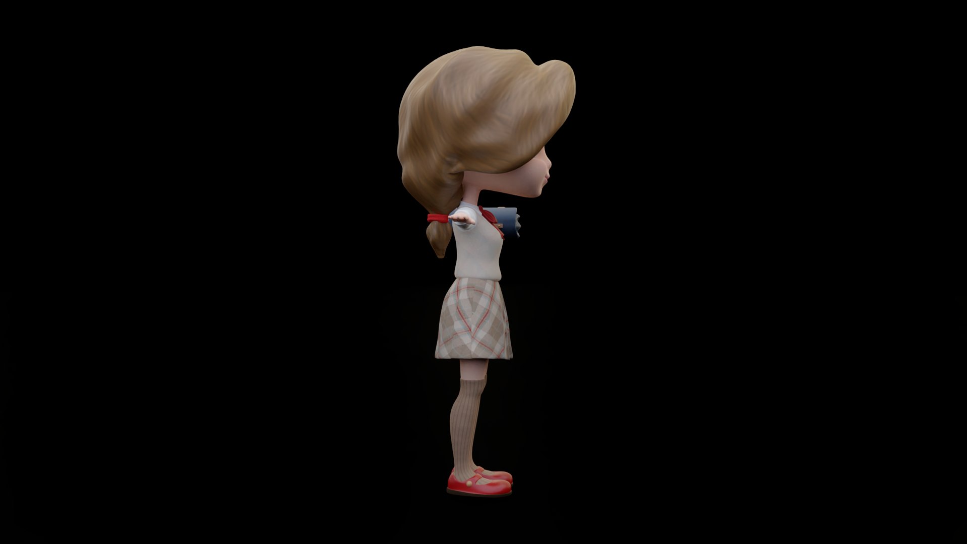 Schoolgirl Rig-ready 3D Model - TurboSquid 1827349