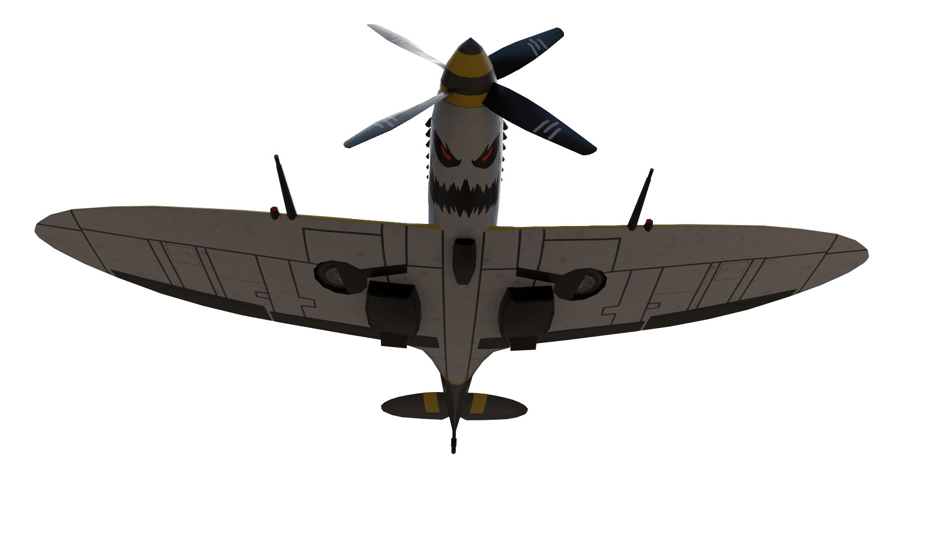 Low Poly Super Spitfire With 4K PBR Texture 3D - TurboSquid 2166997