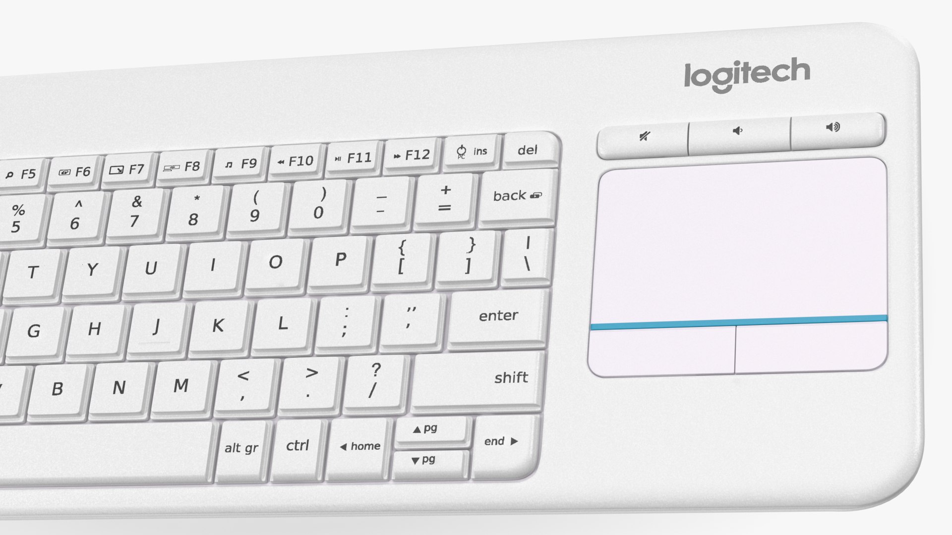3D model Logitech Keyboard K400 White - TurboSquid 1912230