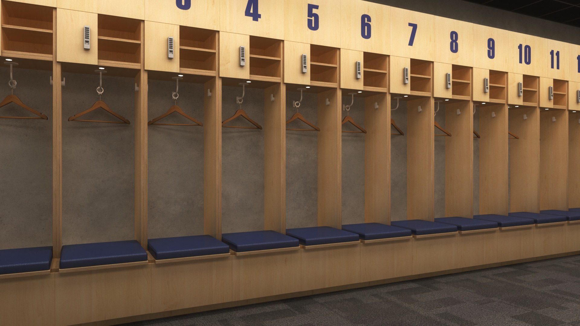 3D Stadium Locker Room - TurboSquid 1966820