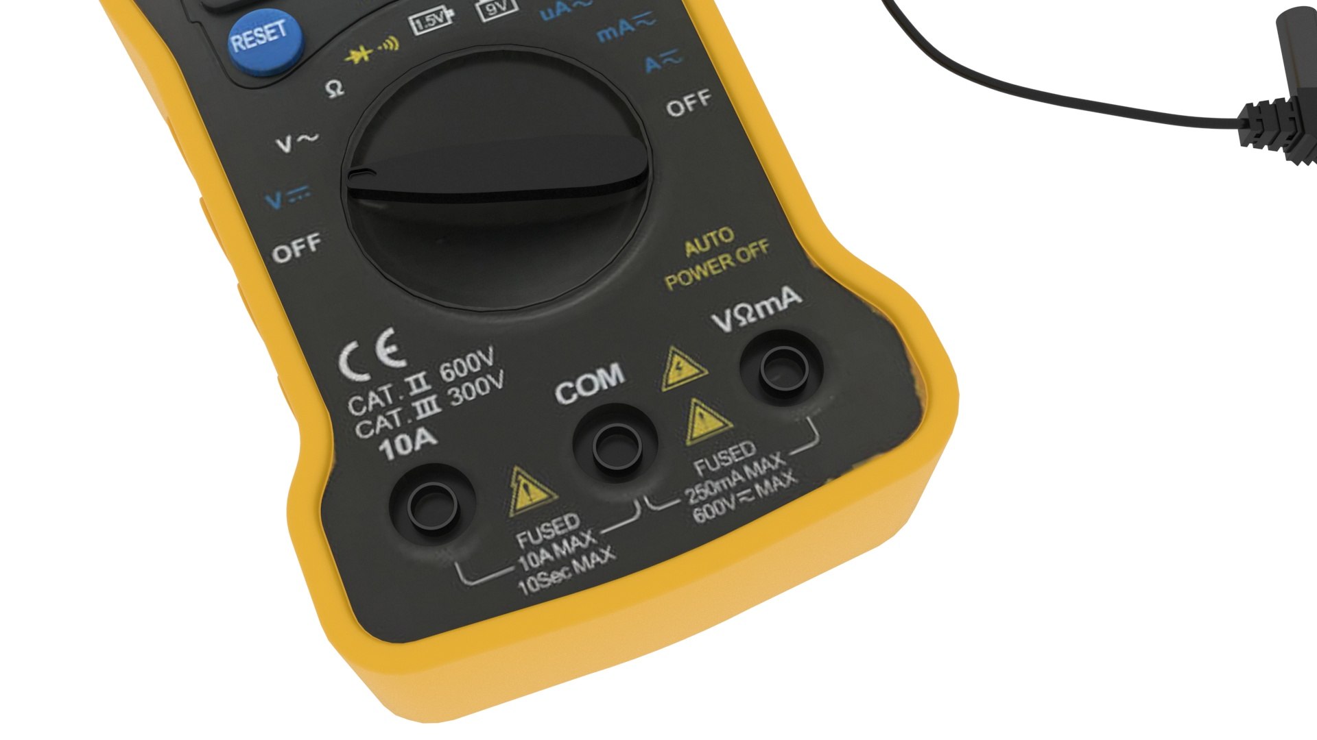 Multimeter With Multimeter Cables 3D Model - TurboSquid 1906447