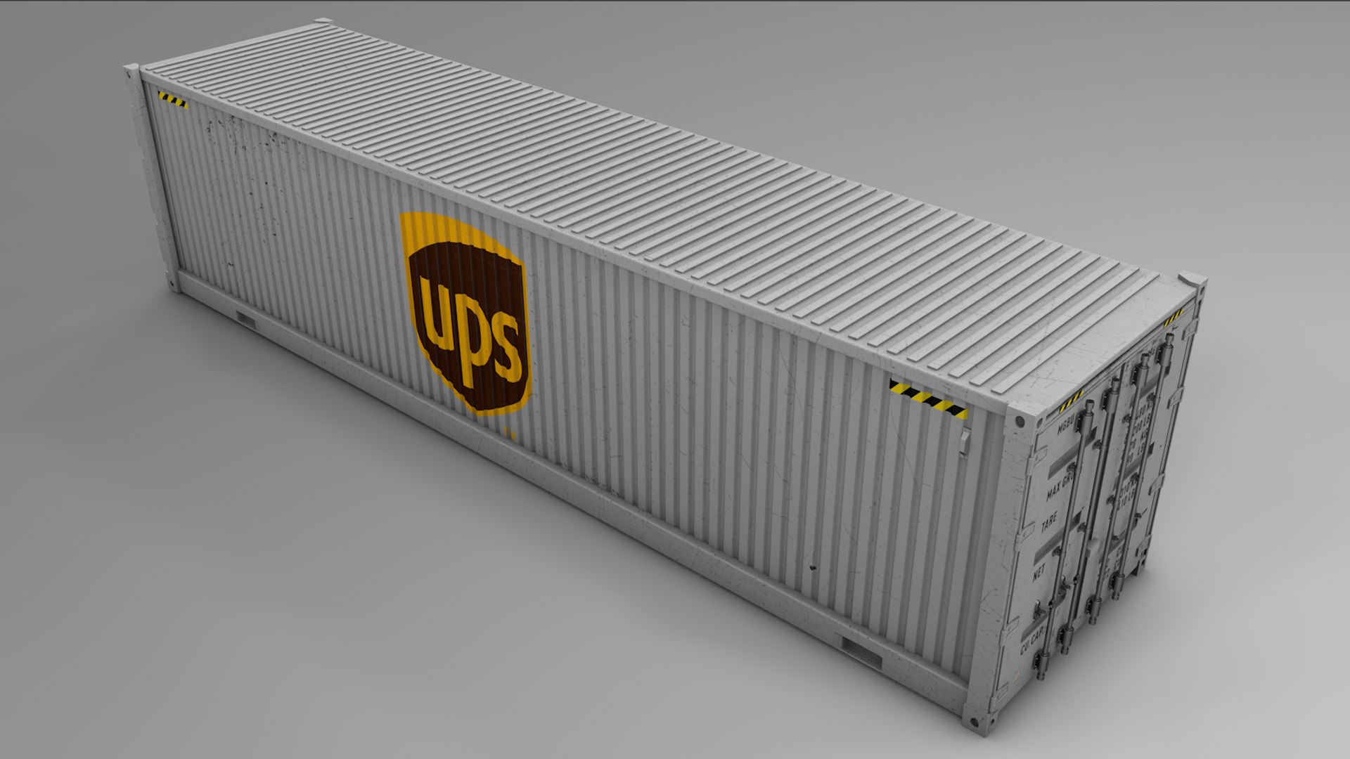 3D Ups Cargo Container L736 - TurboSquid 1563525