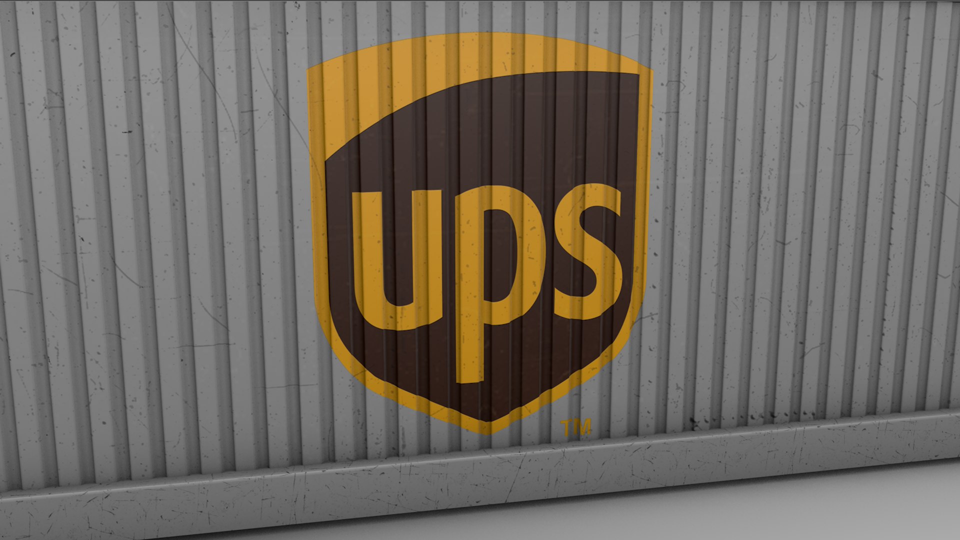 3D Ups Cargo Container L736 - TurboSquid 1563525