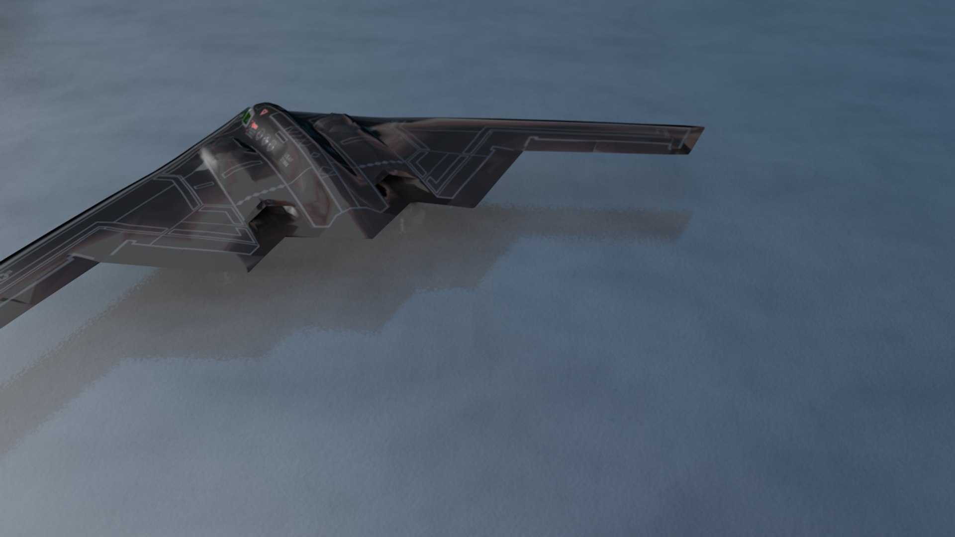 3D Model B2 Military Aircraft Bomber - TurboSquid 1365726