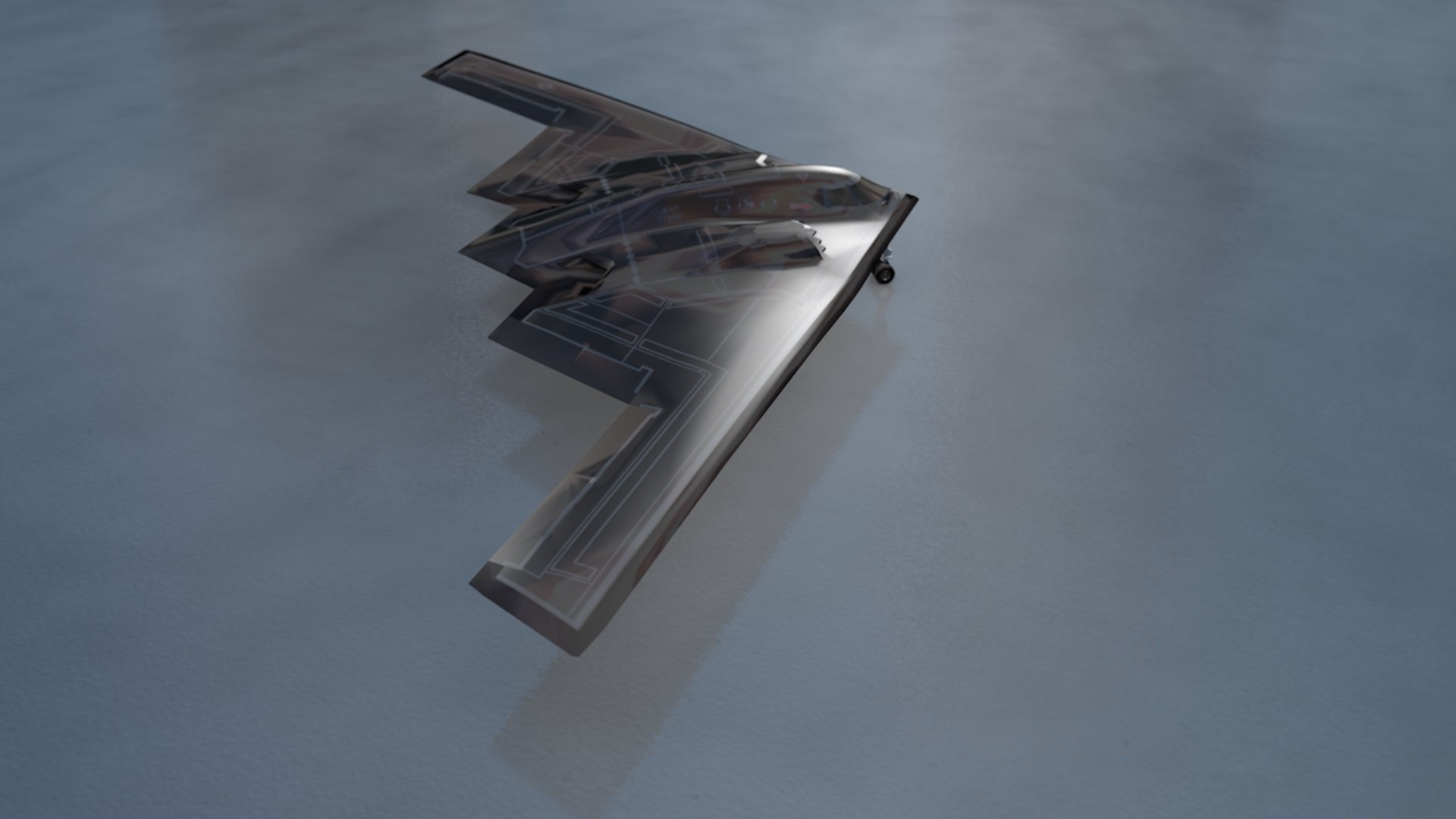 3D Model B2 Military Aircraft Bomber - TurboSquid 1365726