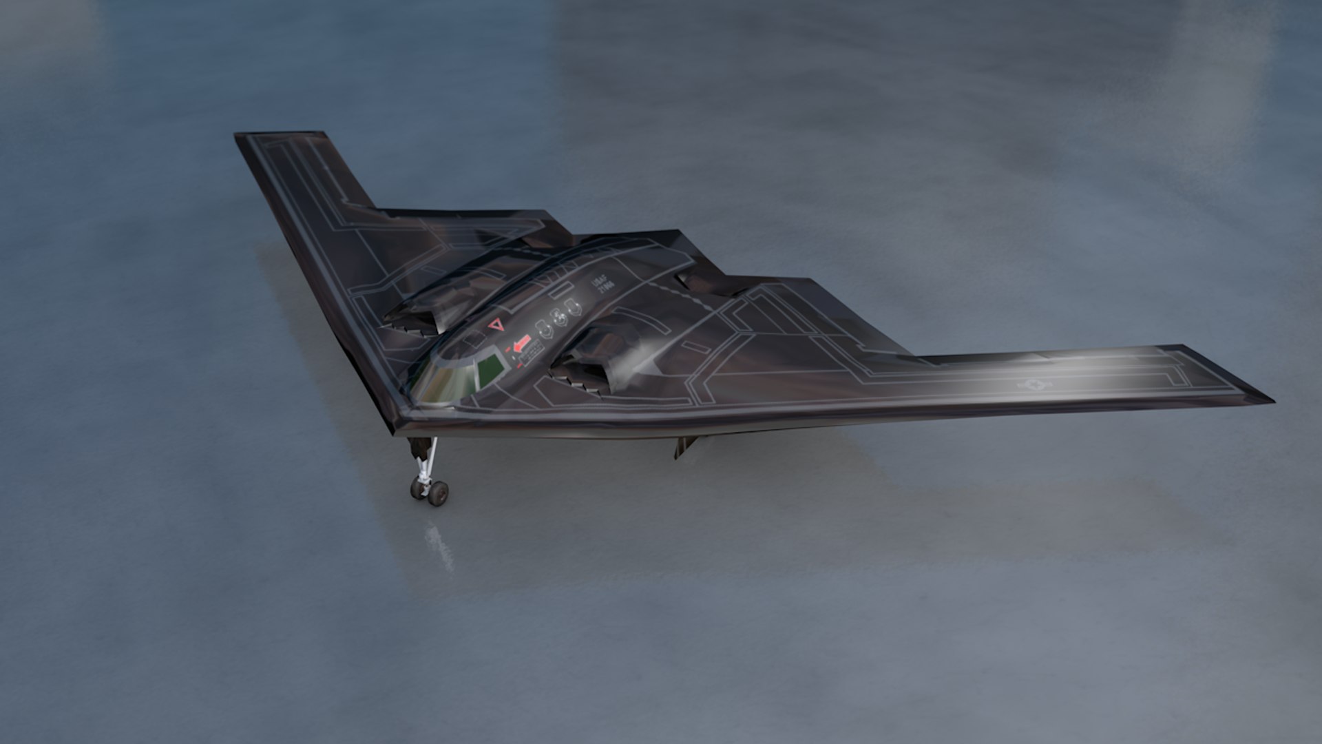 3D Model B2 Military Aircraft Bomber - TurboSquid 1365726