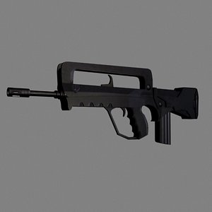 Low Poly FAMAS 3D Models for Download | TurboSquid