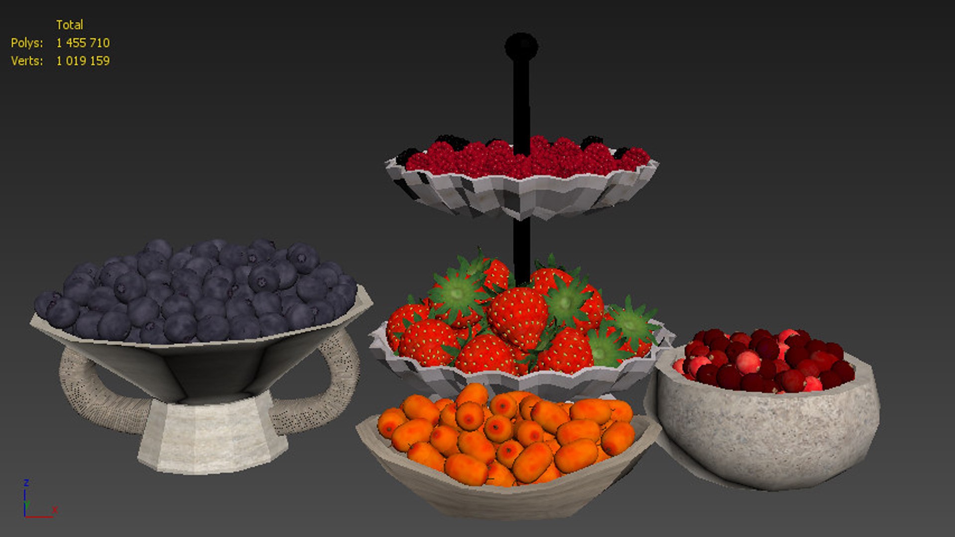 Berries 2 3D Model - TurboSquid 2313617