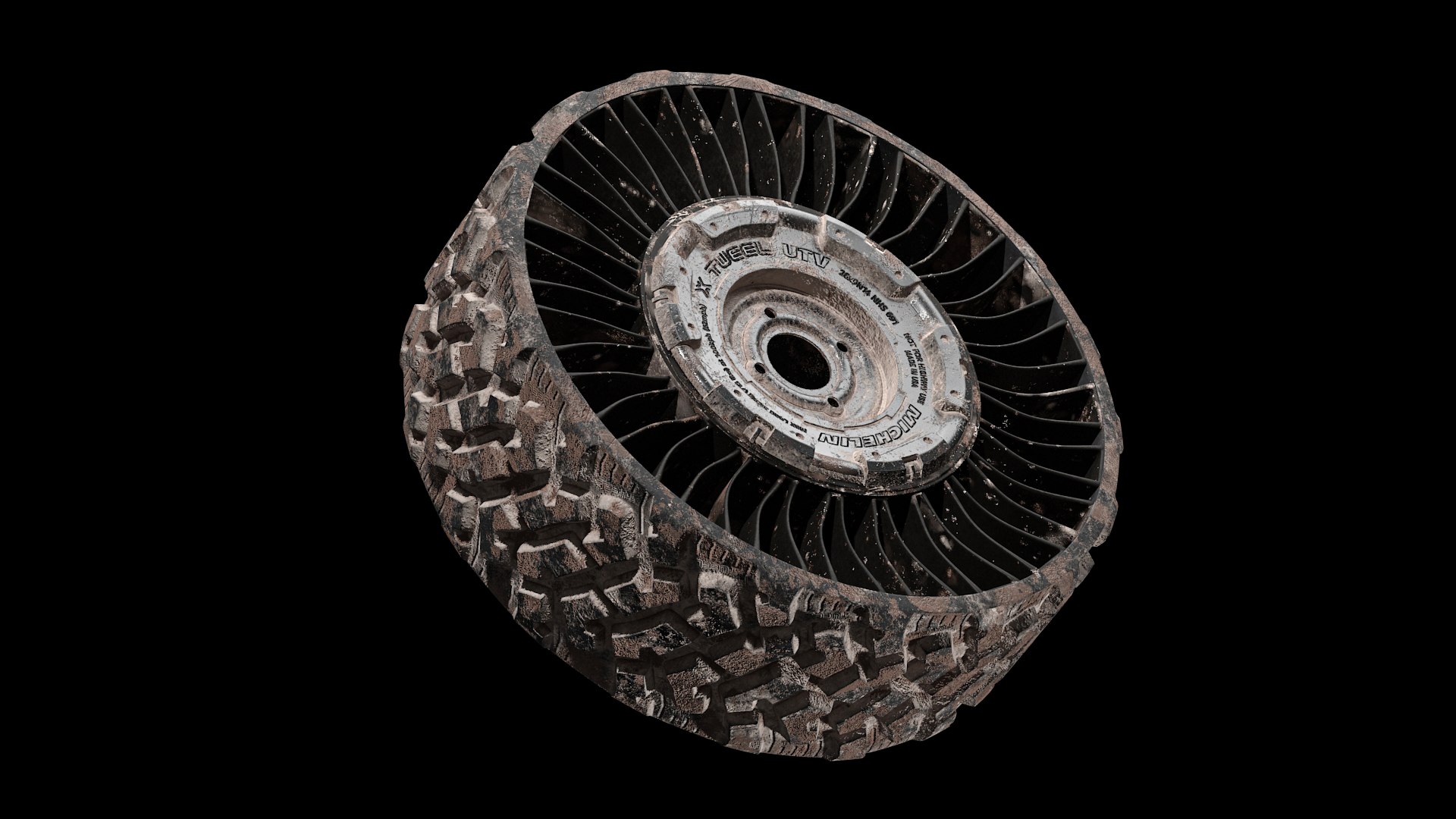 Michelin X Tweel UTV Airless Tire Dirty 3D - TurboSquid 1978958