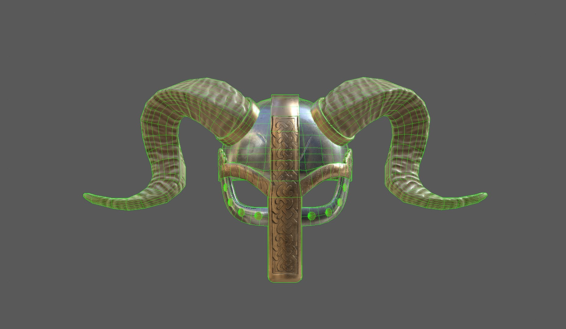 3D Game Ready Viking Helmet UE4 And Unity Optimized VR AR Low-poly ...