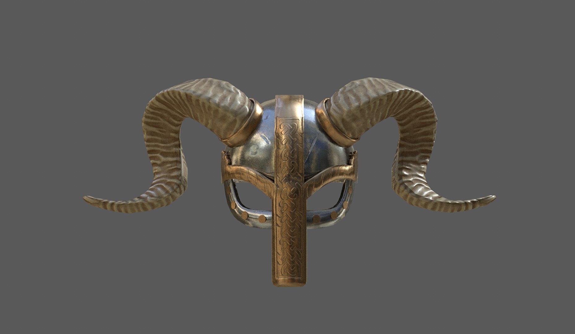 3D Game Ready Viking Helmet UE4 And Unity Optimized VR AR Low-poly ...