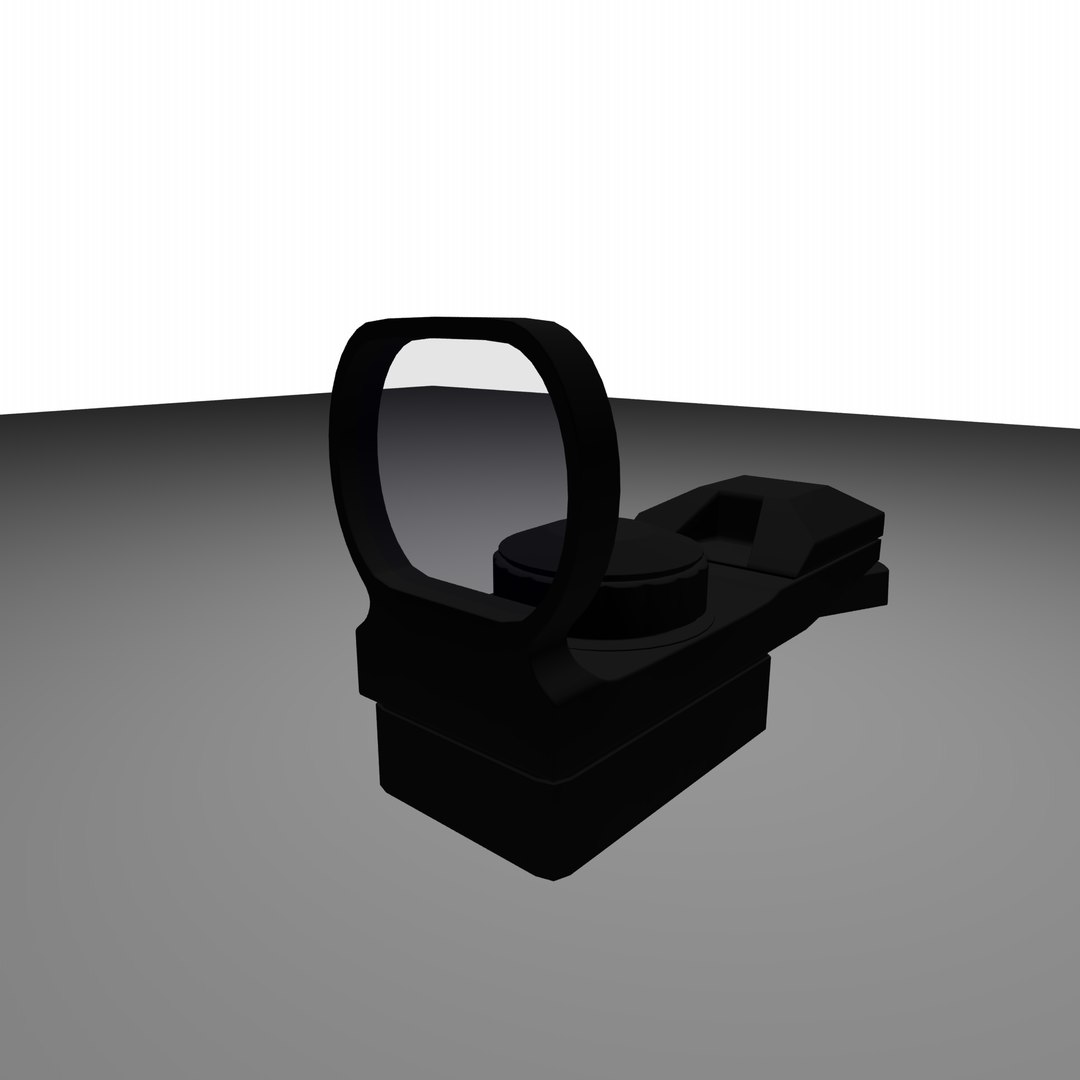 free red dot sight 3d model