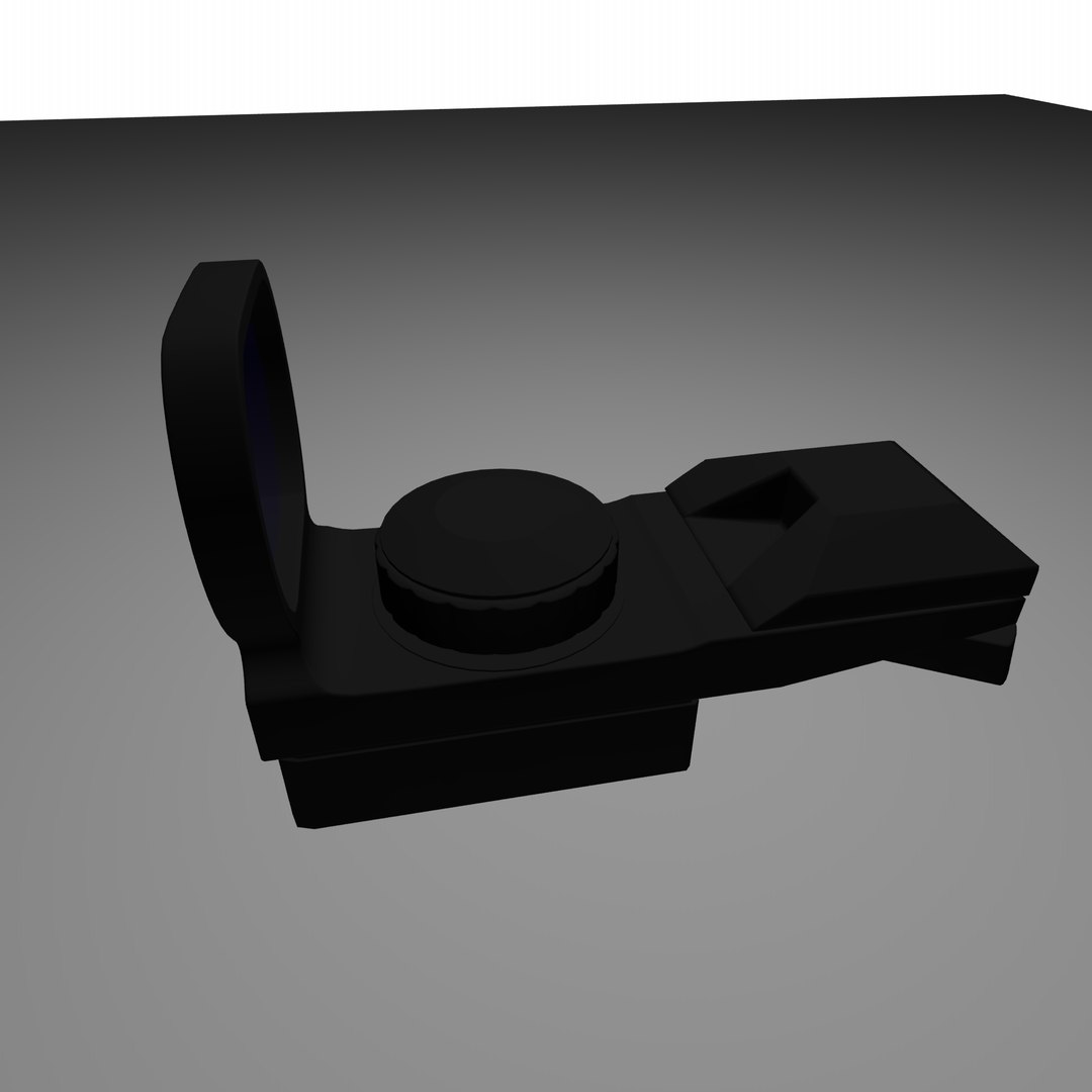 free red dot sight 3d model