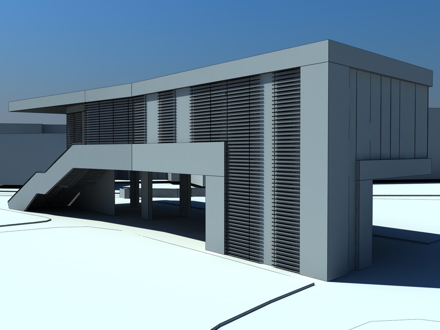 3d Model Modern Art Gallery Museum