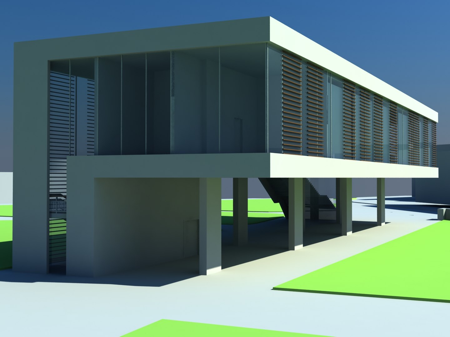 3d Model Modern Art Gallery Museum