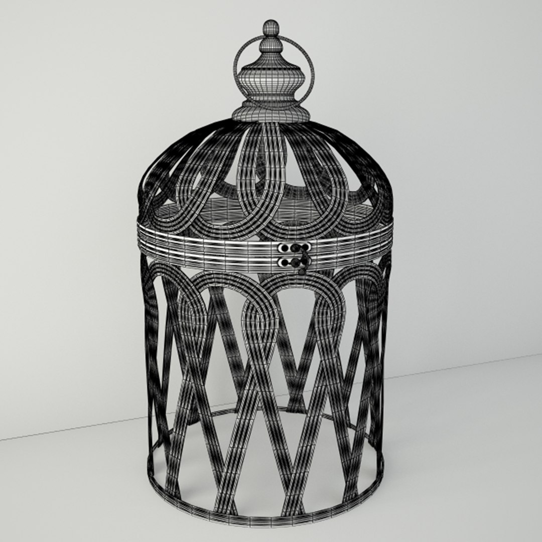 Jennifer Bird Cage Decor Model - TurboSquid 1196552