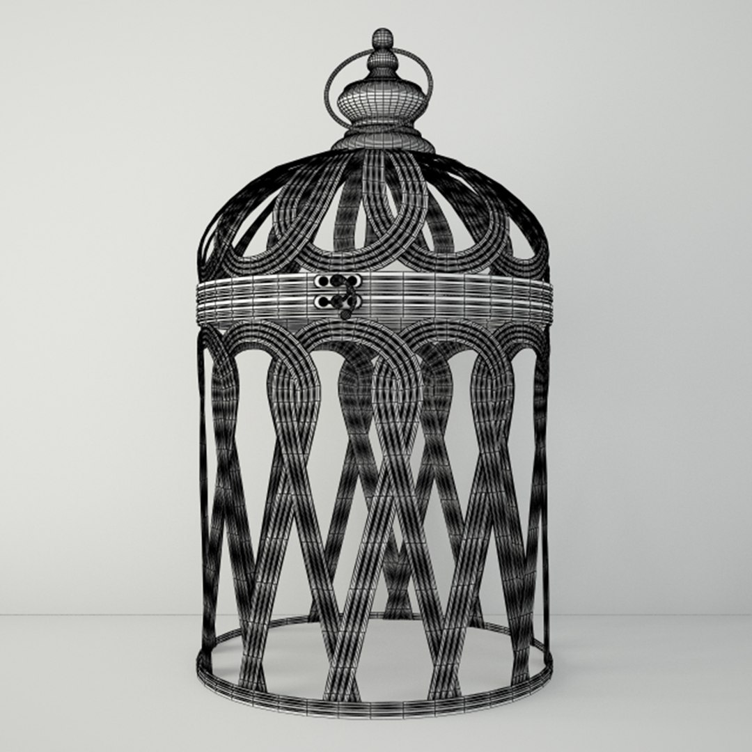 Jennifer Bird Cage Decor Model - TurboSquid 1196552