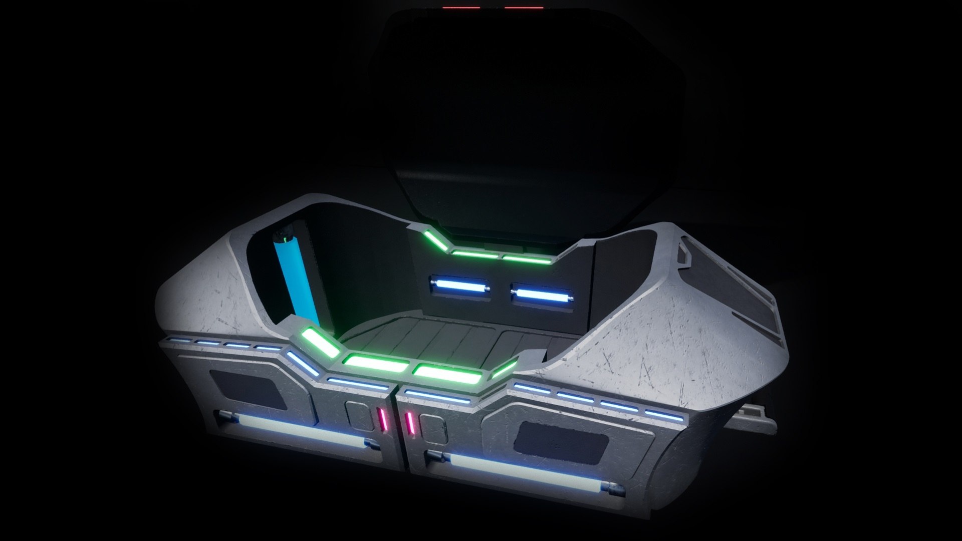 SCI-FI Triangle Crate 3D Model - TurboSquid 1851161