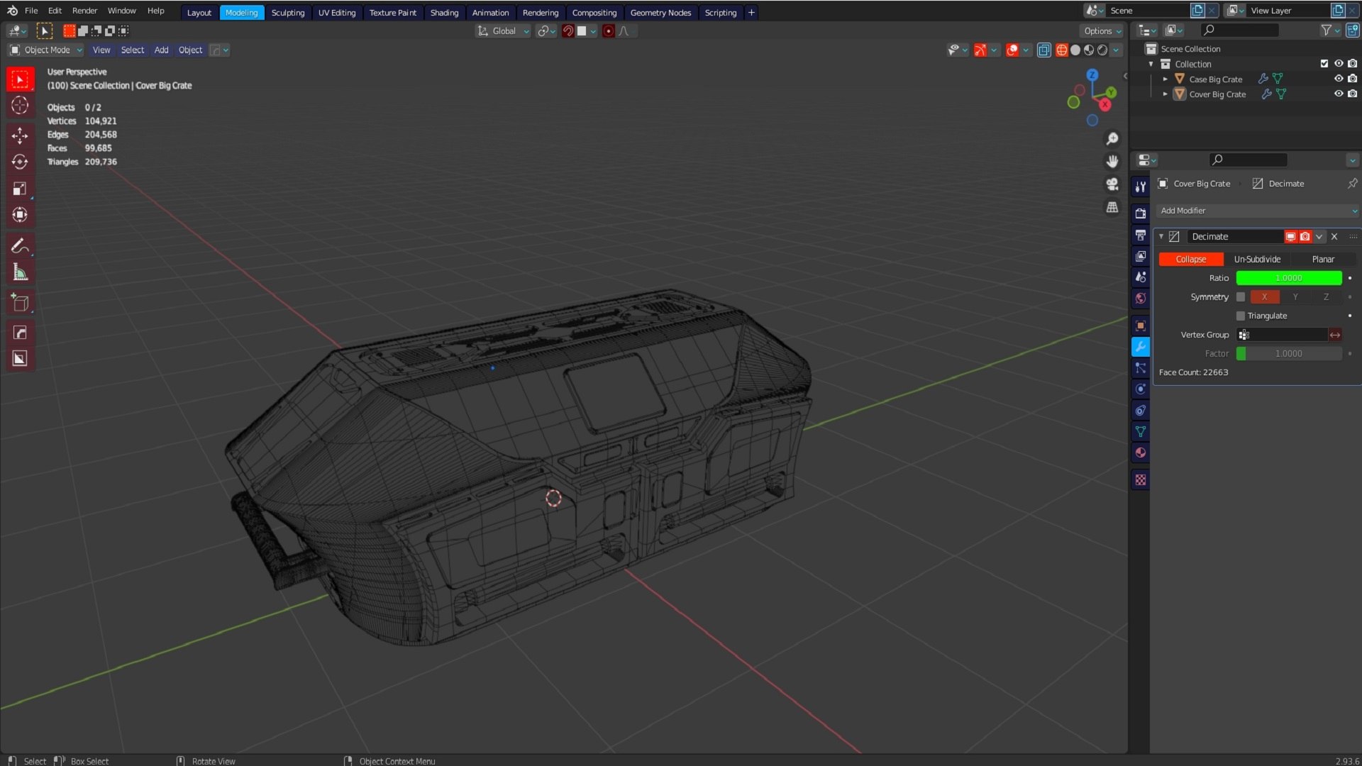 SCI-FI Triangle Crate 3D Model - TurboSquid 1851161