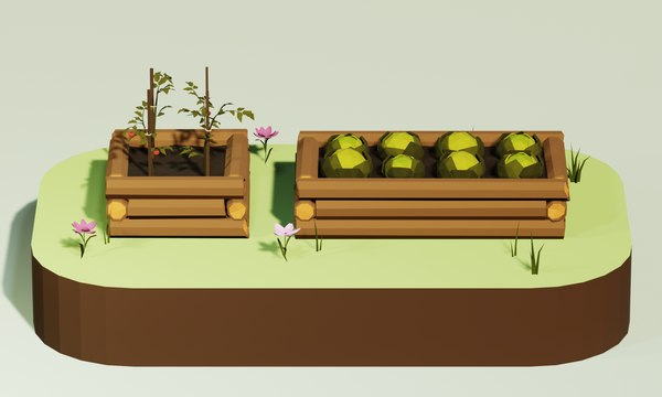 Cartoon planters farm pack 3D model - TurboSquid 1702553