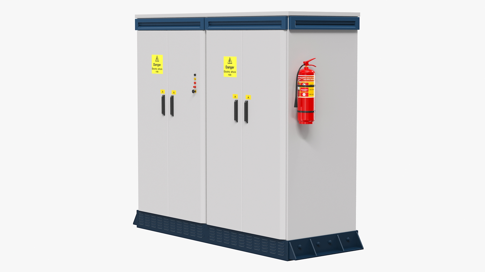 3D Model Power Distribution Cabinet With Fire Extinguisher - TurboSquid ...