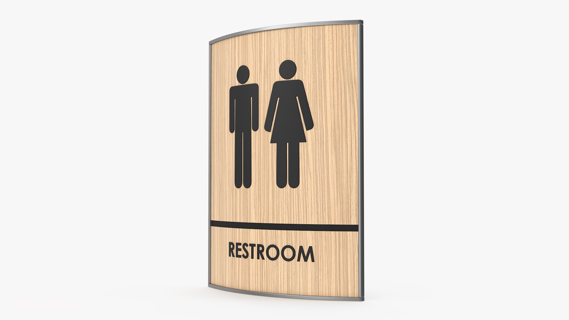Unisex Restroom Sign 3D - TurboSquid 2042318