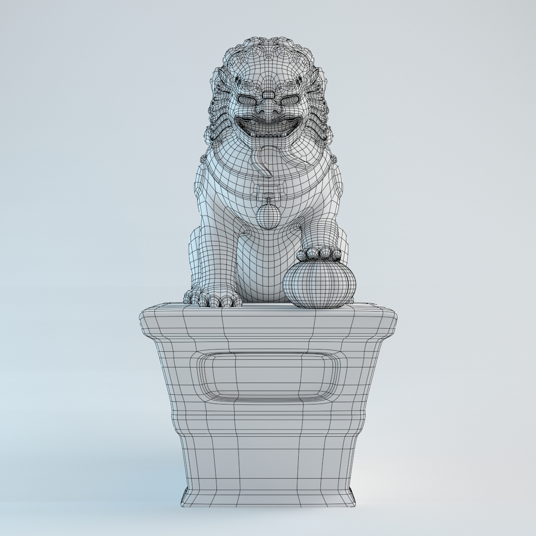 3d Stone Lion