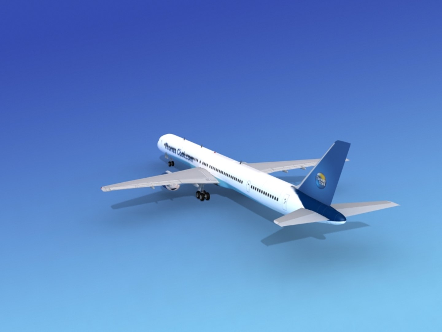 airline boeing 757 757-300 3d model