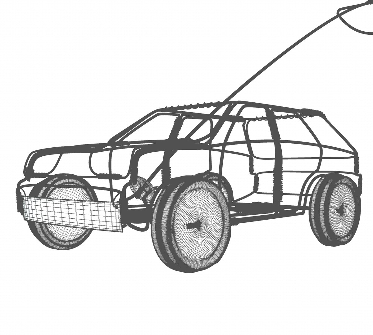 3D Wire Toy Car Concept - TurboSquid 2065135