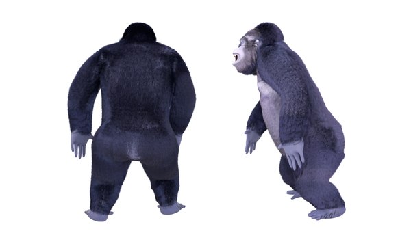 Cartoon Gorilla Animated blender 3D model - TurboSquid 1715766