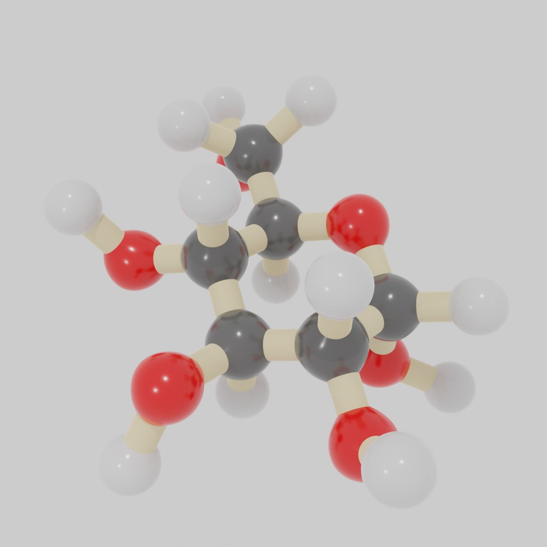 Glucose Displayed 3D Model - TurboSquid 1453743