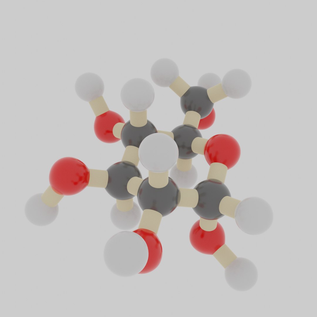 Glucose Displayed 3D Model - TurboSquid 1453743