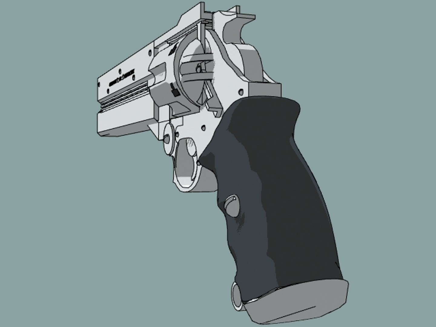 3d Model Of Gun Vash