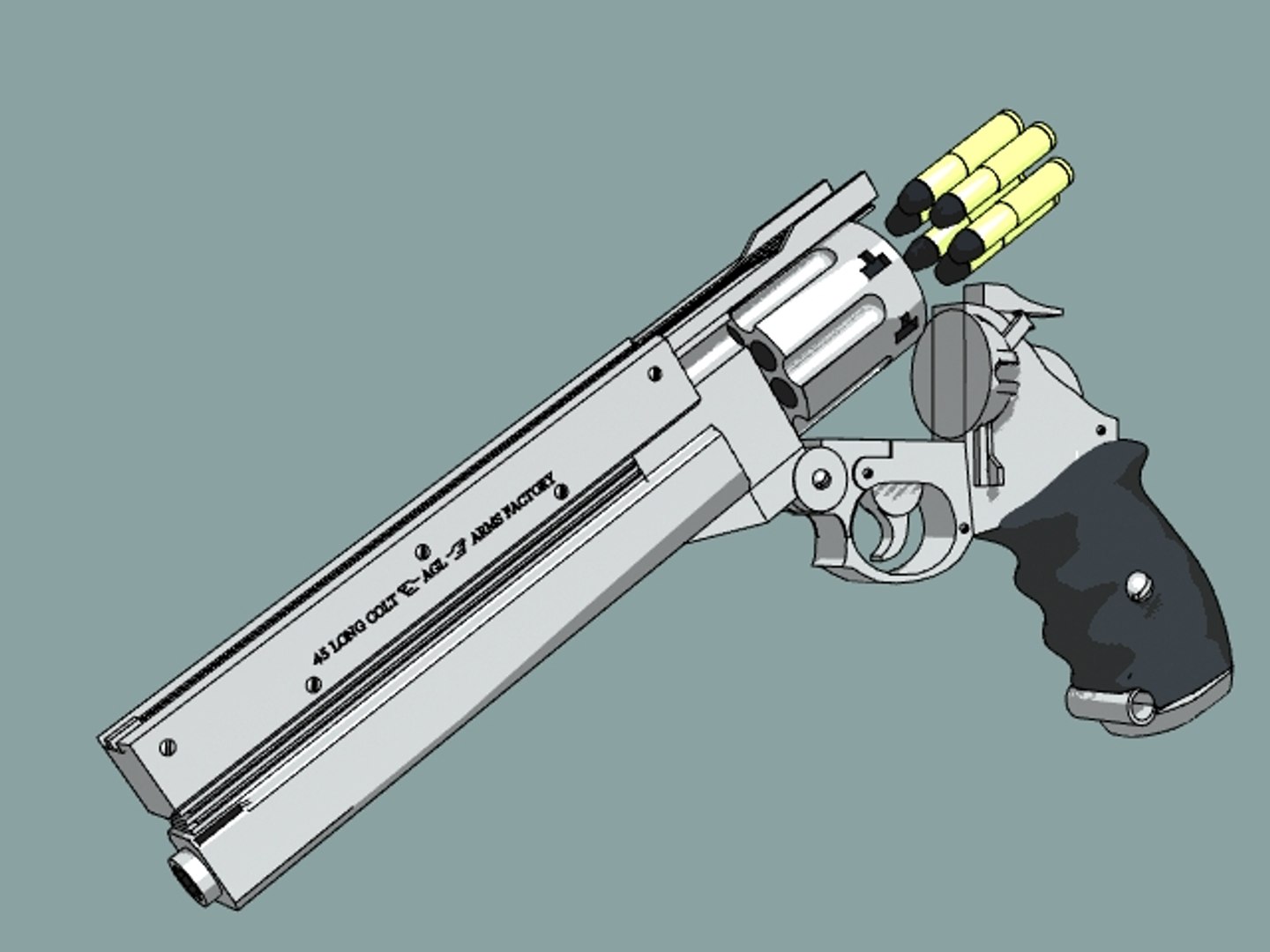 3d Model Of Gun Vash