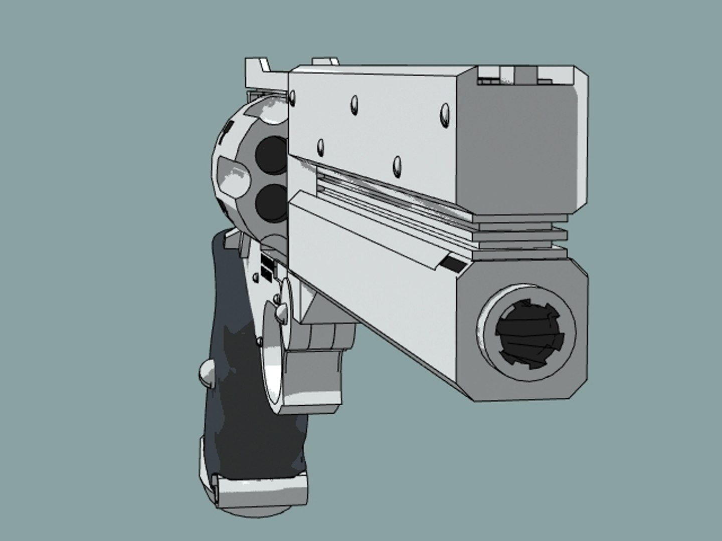 3d Model Of Gun Vash