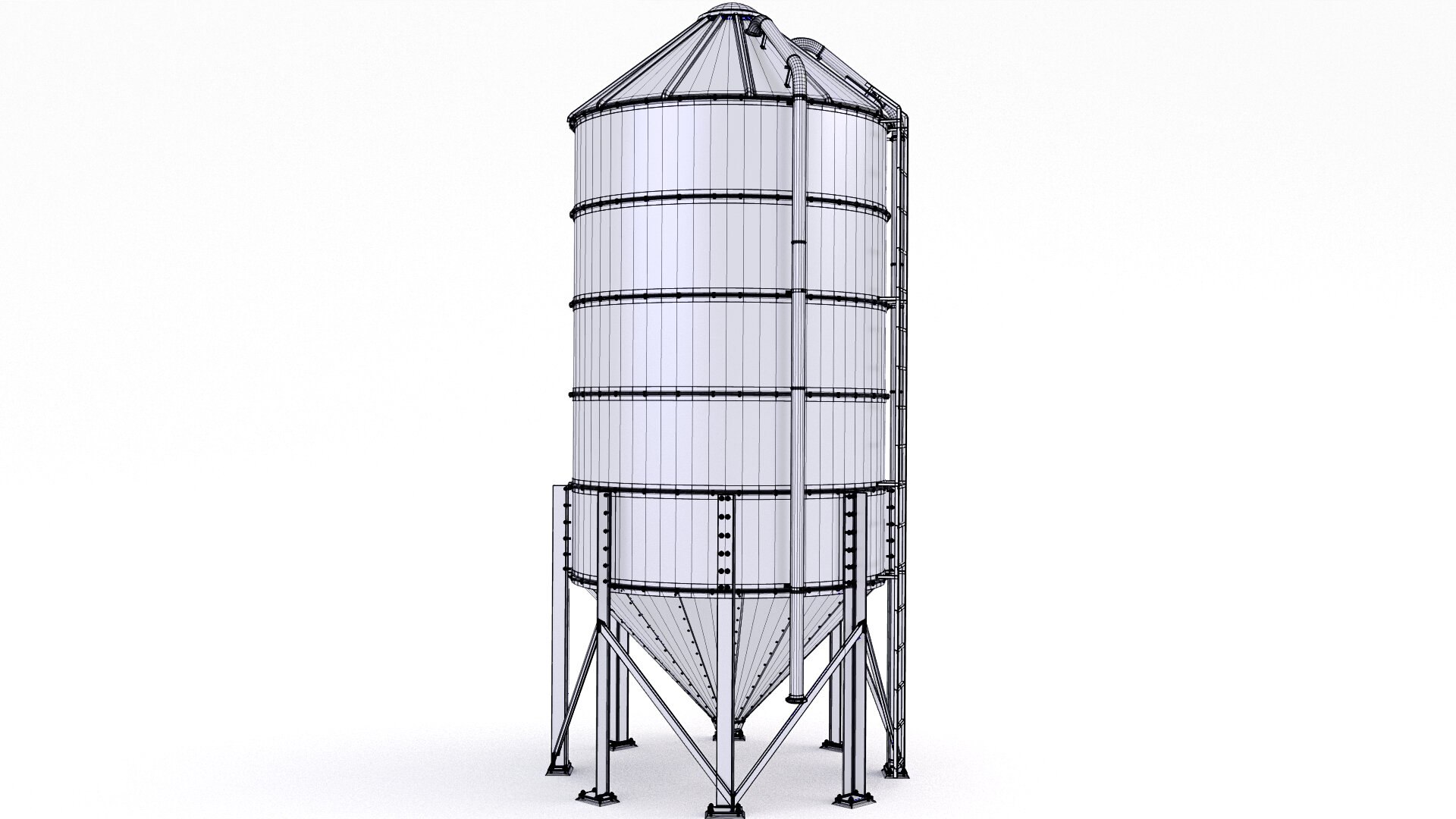 Hopper Silo 15 3D Model - TurboSquid 1745732