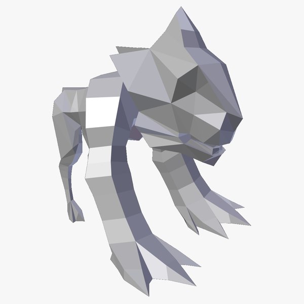 Feline beast monster head 3D - TurboSquid 1314470