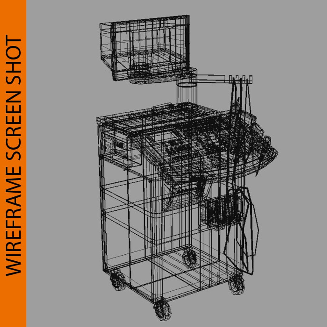Ultrasound Machine 3d Obj