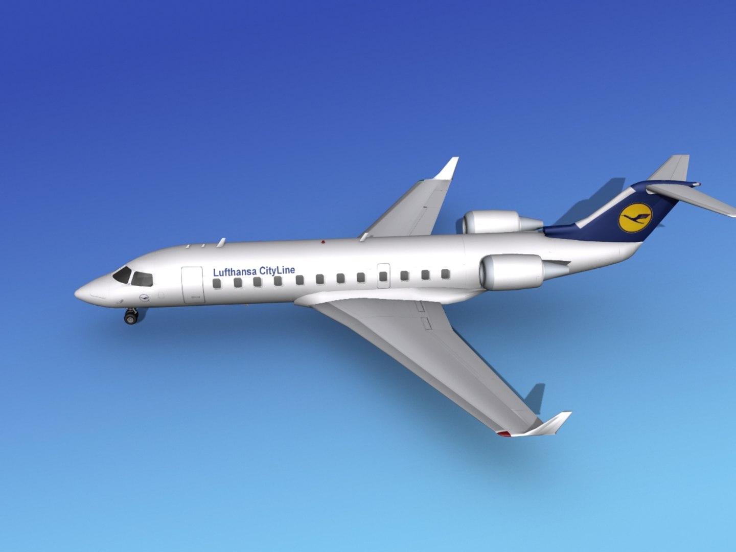 Crj100 Canadair 3d Model